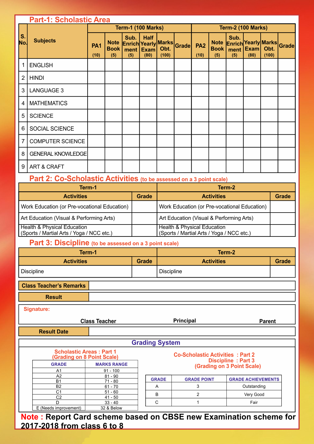 CBSE Report Card Software For 2017 18 As Per New CBSE Guidelines CBSE Report Card Software For 2017 18 As Per New CBSE Guidelines